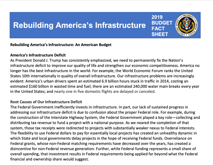American infrastructure upgrade involves an investment of $ 2 trillion ...